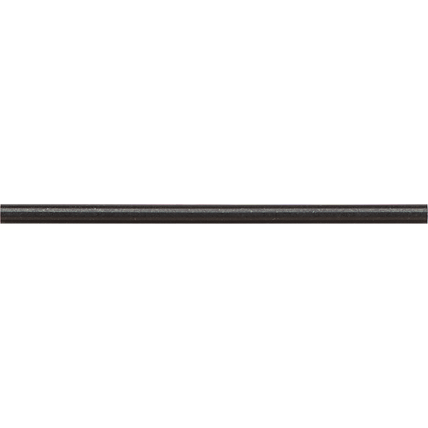 Absolute Black 3/4" x 12" Cane Trim Tile – Wide Canvas